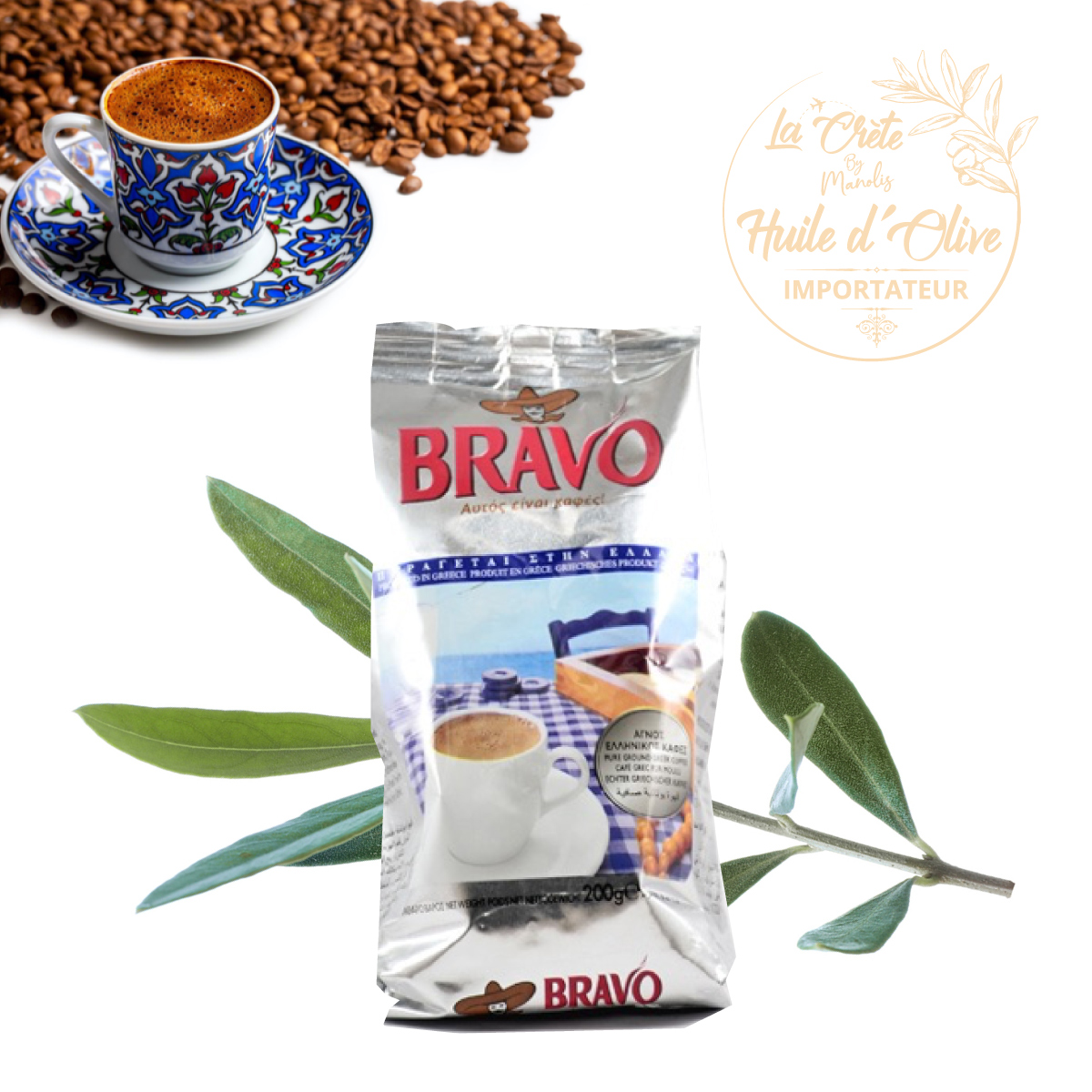 Café Grec Bravo – L’Authentique Saveur à la Grecque – La Crète by Manolis